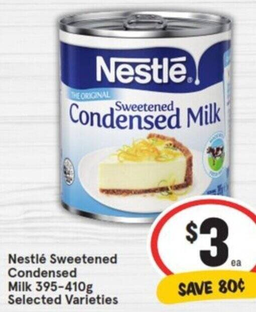 Nestlé Sweetened Condensed Milk 395 410g Offer At Iga