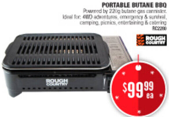 PORTABLE BUTANE BBQ offer at Opposite Lock