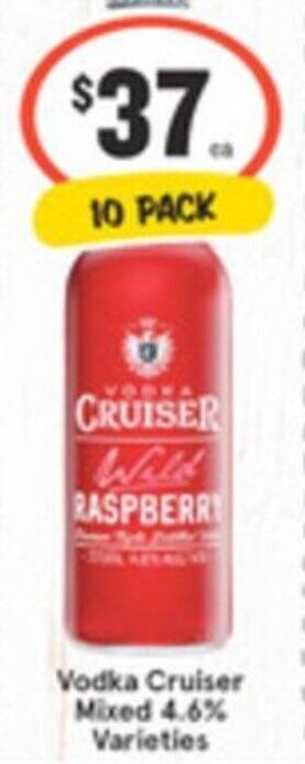 Vodka Cruiser specials IGA Liquor – May 2025