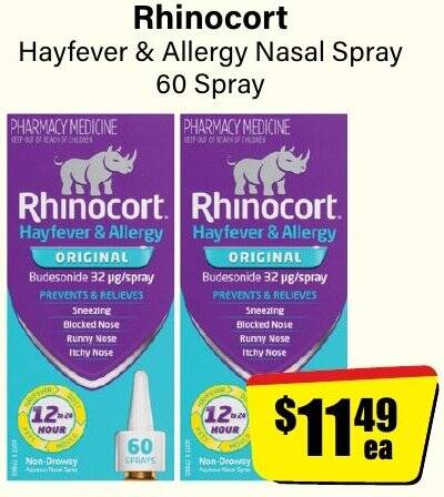 Rhinocort Hayfever Allergy Extra Strength Nasal Spray