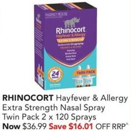 Rhinocort Hayfever Allergy Extra Strength Nasal Spray