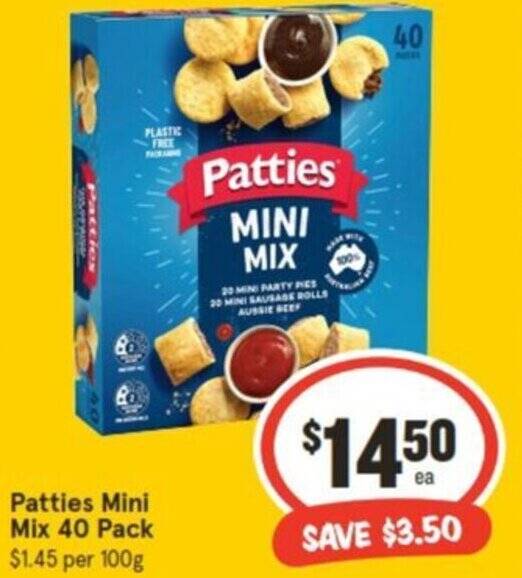 Patties MINI MIX specials IGA – Apr 2025