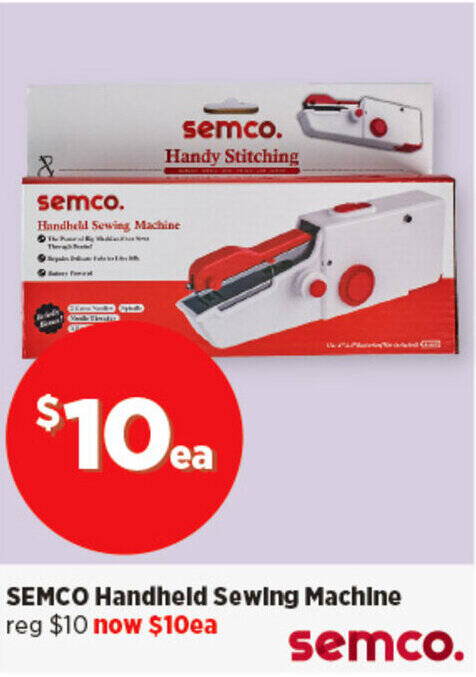 SEMCO Handheld Sewing Machine offer at Spotlight