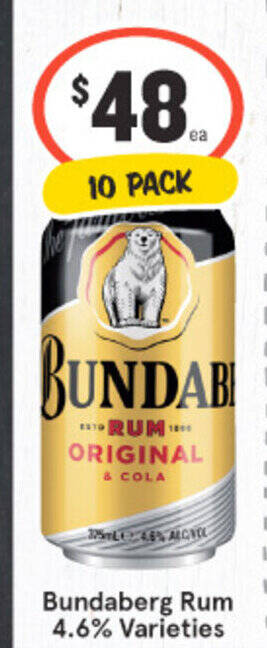 Bundaberg Rum specials IGA Liquor – July 2025