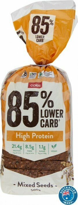 Coles 85 Lower Carb High Protein Loaf 500g Offer At Coles