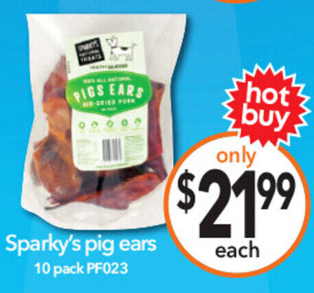 Sparky's pig specials Cheap as Chips – May 2025
