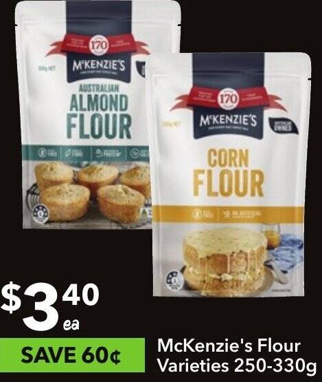 McKenzie's Flour Varieties 250-330 g offer at Ritchies