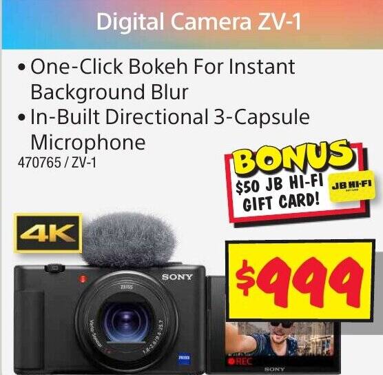 Digital camera specials JB Hi-Fi – Feb 2026