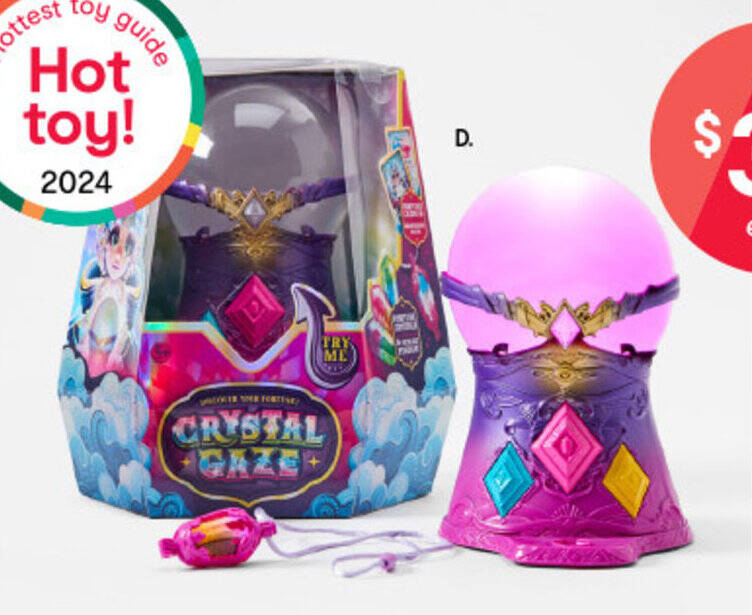 Crystal Gaze fortune telling crystal ball offer at Kmart