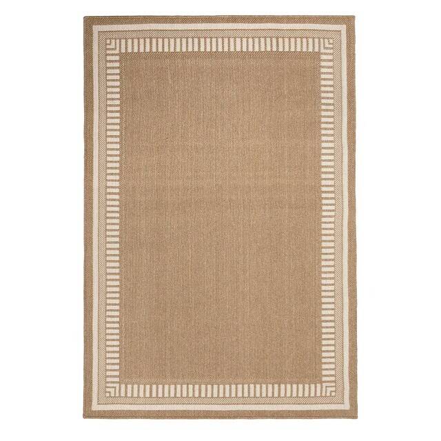 Sundays Tannum White Border Outdoor Rug by Pillow Talk offer at Pillow Talk