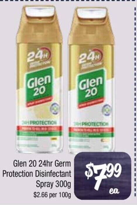 24hr Germ Protection Disinfectant Spray 300 g offer at Farmer Jack's