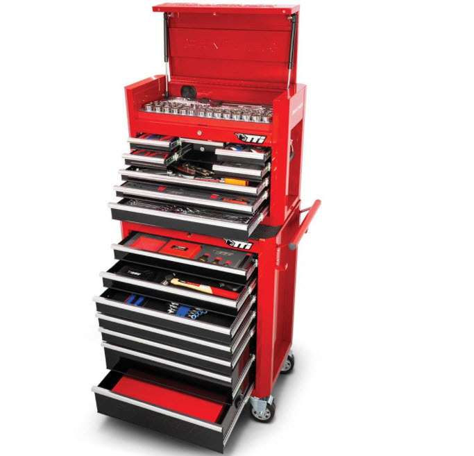 Tti 340 piece 26 15 drawer chest trolley tool kit offer at Total Tools