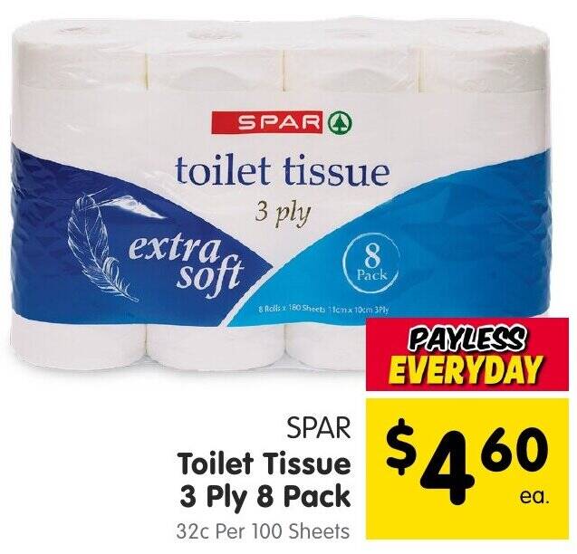 Toilet tissue specials Spar – May 2025