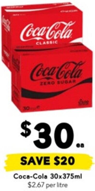 Coca-cola specials - Find and view the cheapest Coca-cola offer!