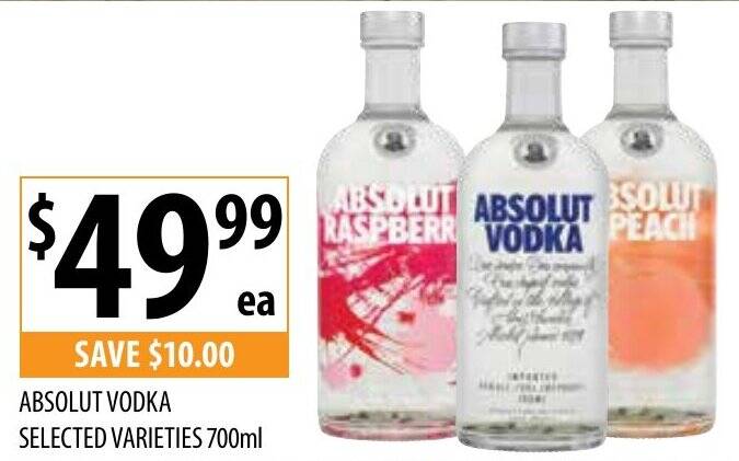 Absolut Vodka specials Supabarn – May 2025