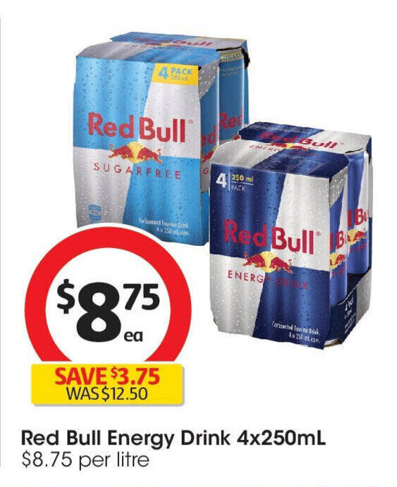 Energy drink specials Coles – Apr 2025