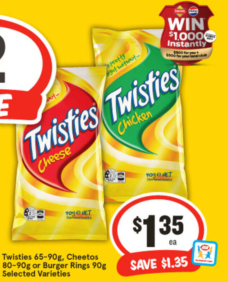 TWISTIES specials IGA – May 2025