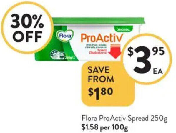 Flora ProActiv specials Foodworks – May 2025