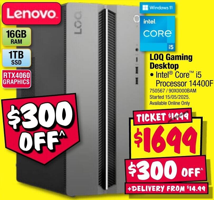 Desktop specials JB Hi-Fi – May 2025