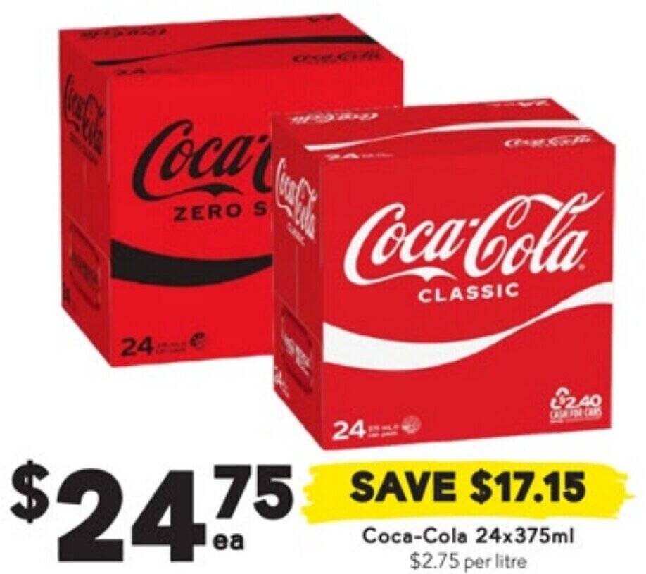 Coca-cola specials - Find and view the cheapest Coca-cola offer!