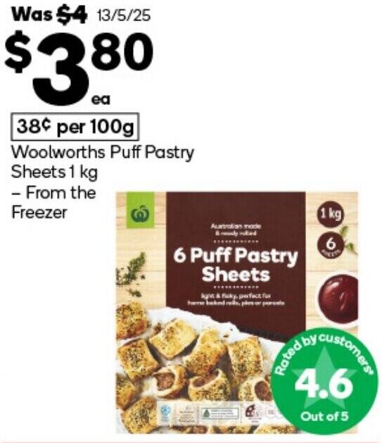 Pastry specials Woolworths – June 2025
