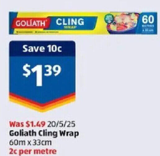 Goliath specials ALDI – Oct 2025