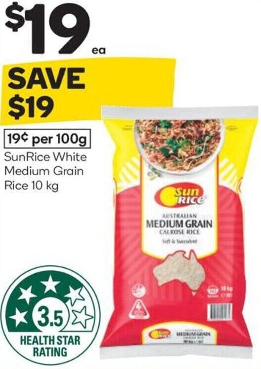 SunRice specials Woolworths – Oct 2025
