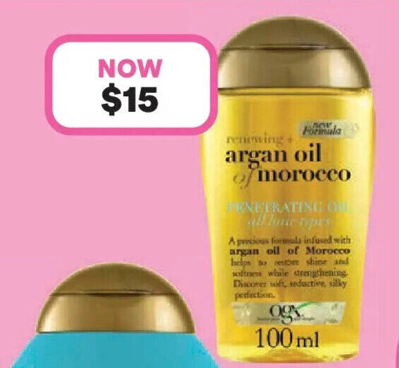 OGX Renewing + Argan Oil of Morocco offer at Priceline