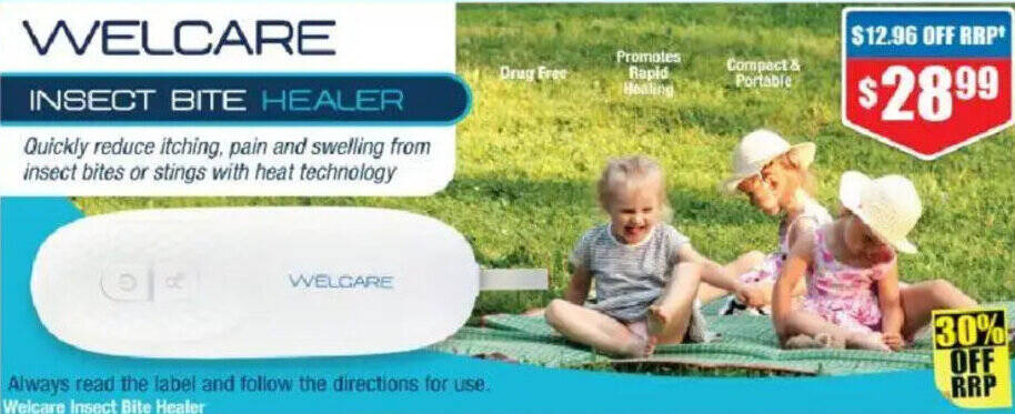 Welcare insect bite healer offer at Chemist Warehouse