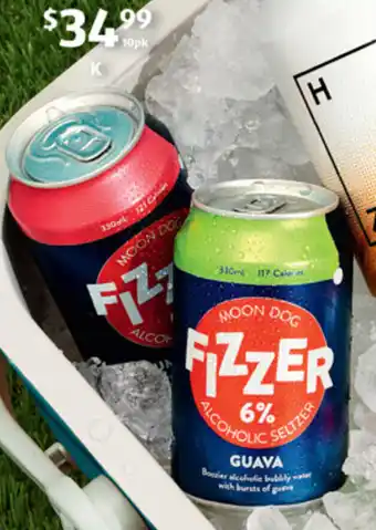 Moon Dog Seltzer 330ml offer at ALDI