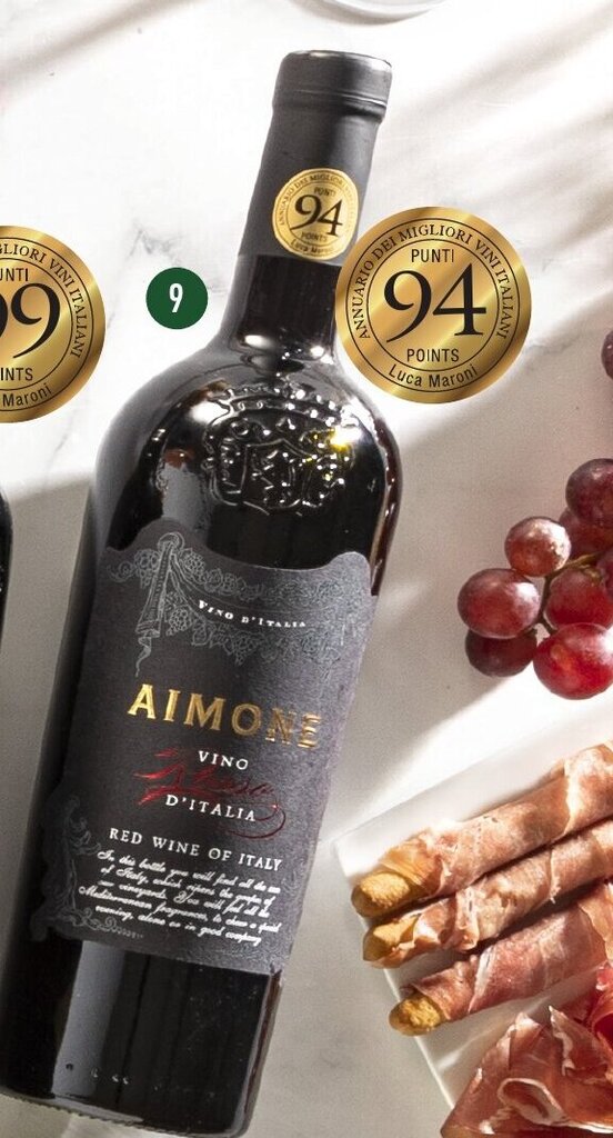 Rode wijn aimone 75cl promotie bij ALDI