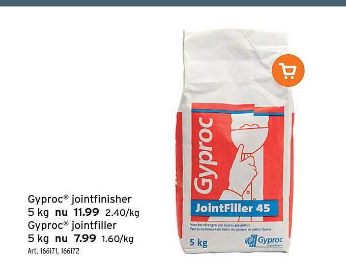 Gyproc jointfinisher gyproc jointfiller promotie bij GAMMA