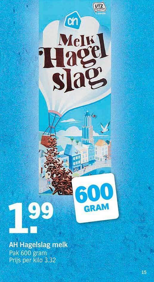 Ah Hagelslag Melk 600g promotie bij Albert Heijn
