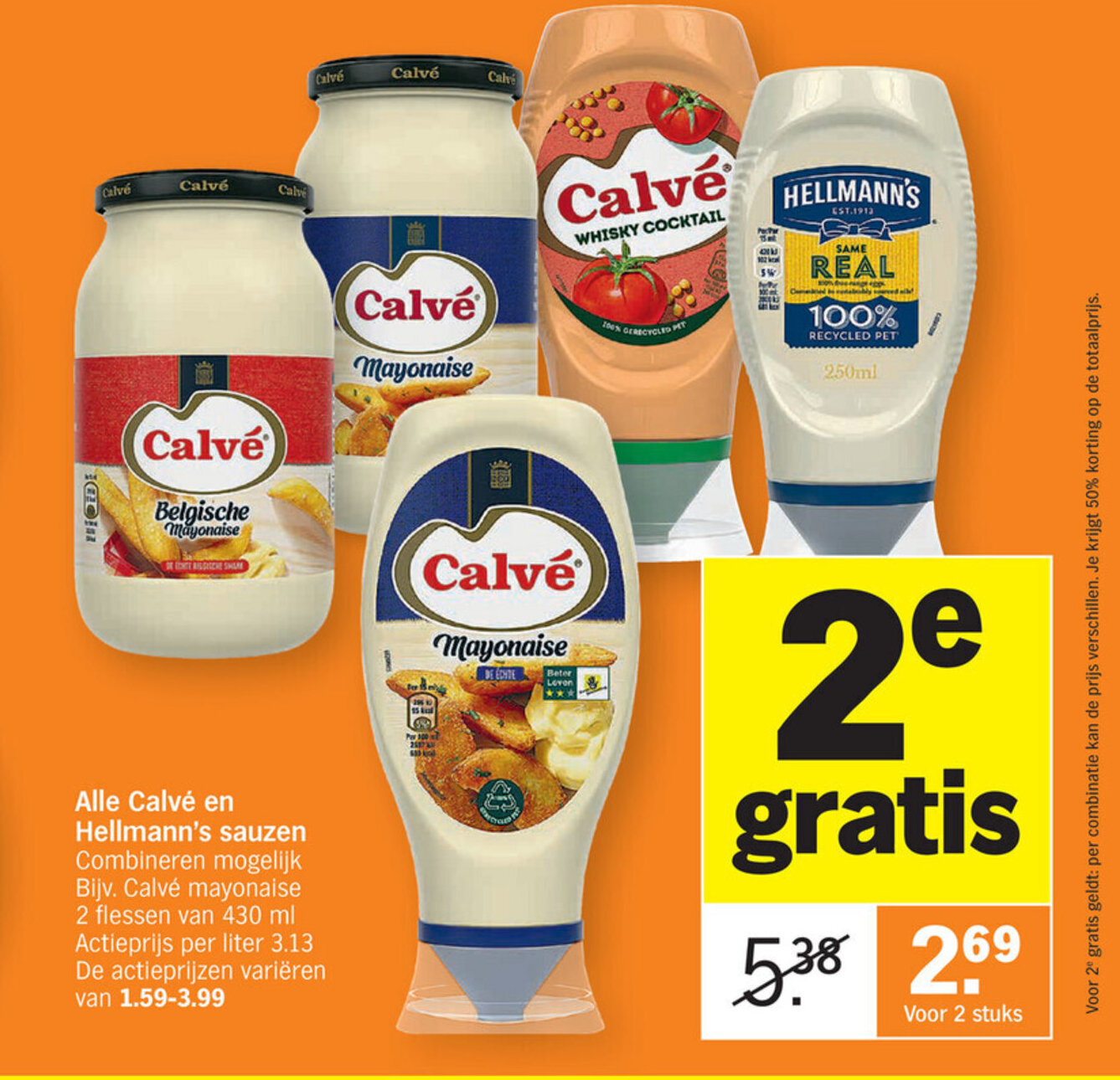 Calve mayonaise 430 ml promotie bij Albert Heijn