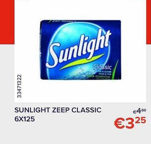 Sunlight zeep classic promotie bij Euroshop