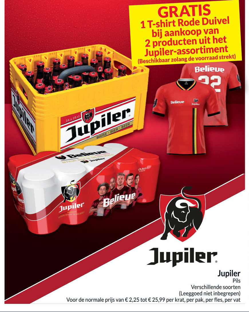 Jupiler pils promotie bij Intermarché