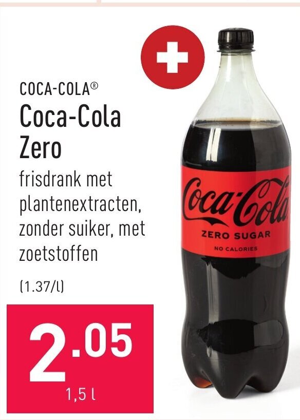 Coca-Cola Zero 1.5 L promotie bij ALDI