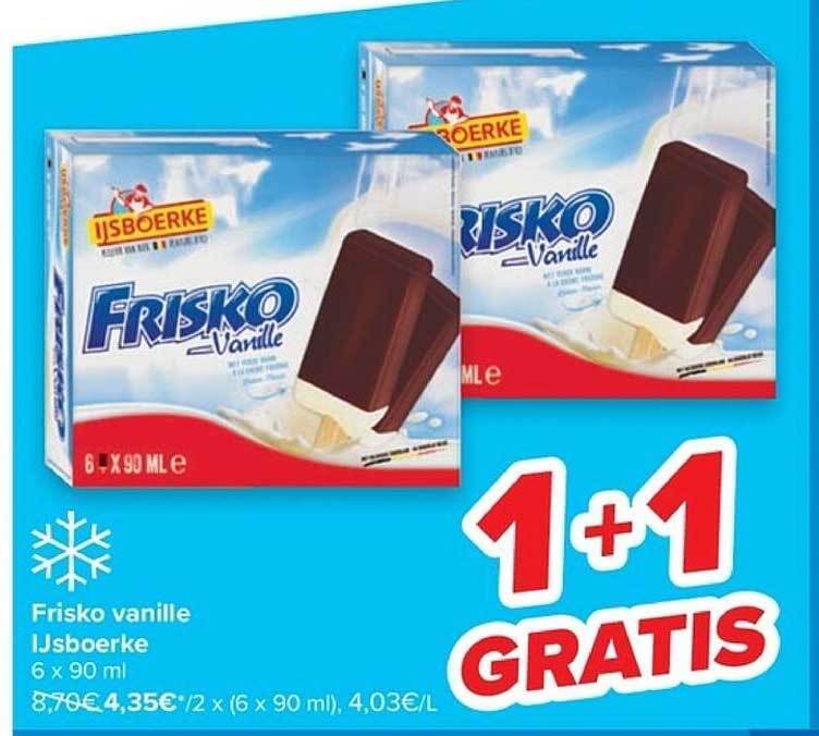 Frisko vanille ijsboerke promotie bij Carrefour
