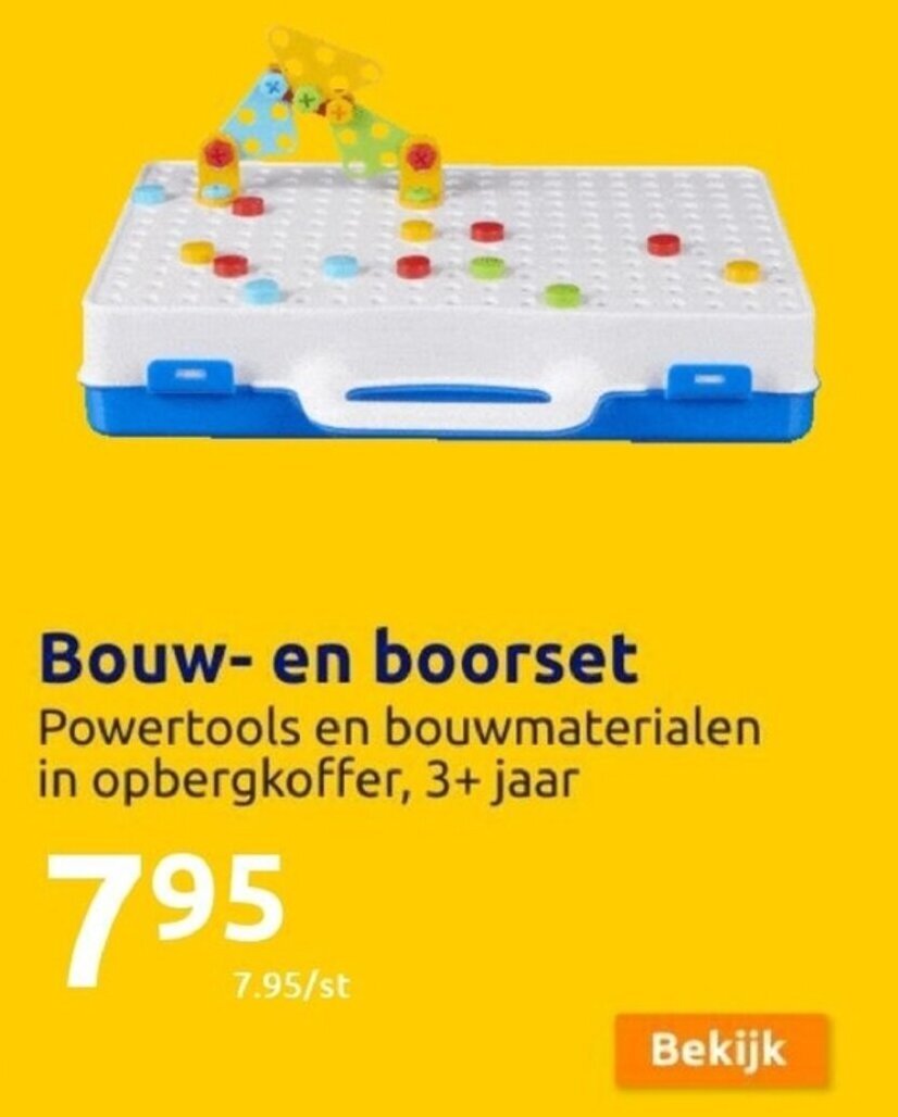 Bouw-en Boorset promotie bij Action