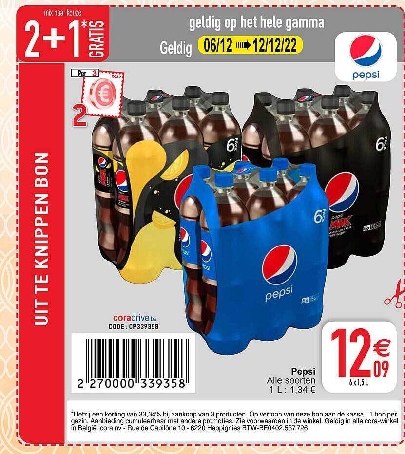 Pepsi promotie bij Cora
