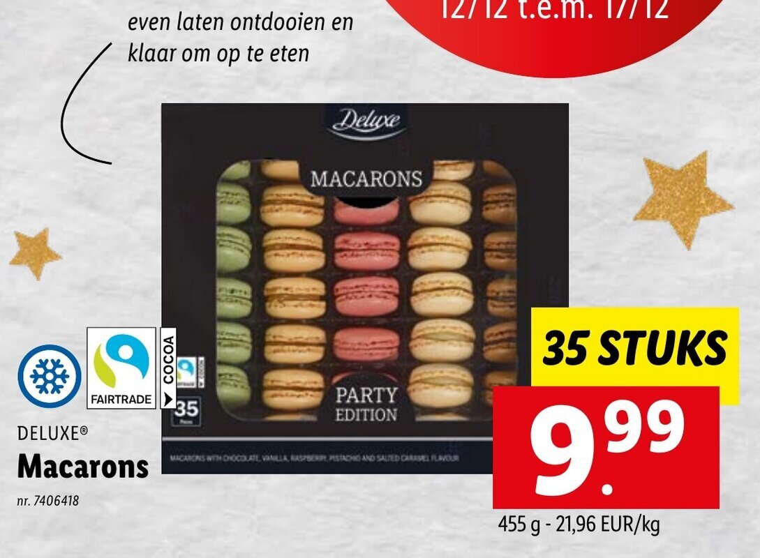 Deluxe Macarons promotie bij Lidl