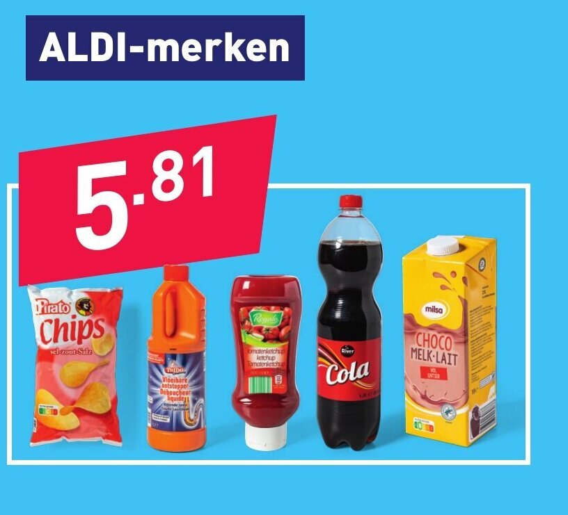 Aldi merken promotie bij ALDI