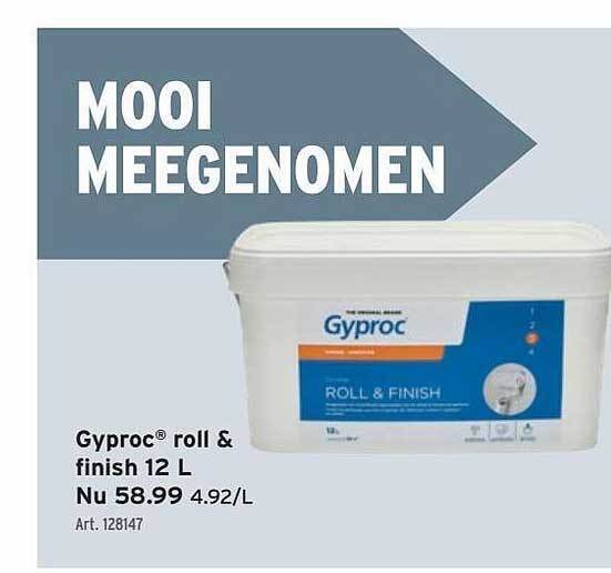Gyproc roll & finish 12l promotie bij GAMMA