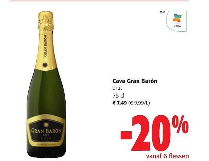 Cava gran barón promotie bij Colruyt