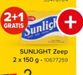 Sunlight zeep 2 x 150g (10677259) promotie bij Euroshop