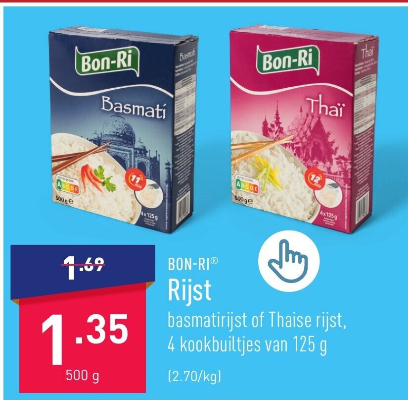 Bon-Ri Rijst promotie bij ALDI