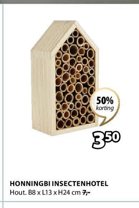 Honningbi Insectenhotel B8 X L13 X H24 Cm Promotie Bij Jysk