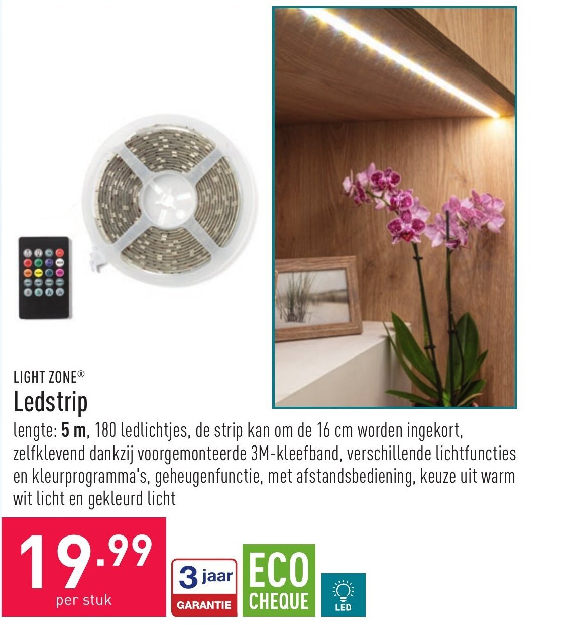 Ledstrip promotie bij ALDI