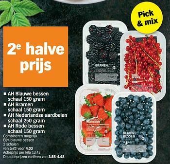 Ah blauwe bessen promotie bij Albert Heijn
