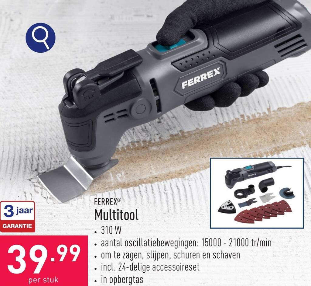FERREX Multitool promotie bij ALDI